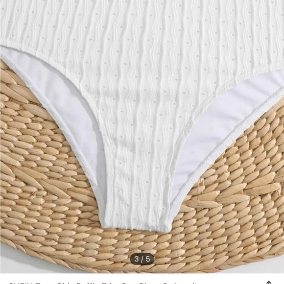 SHEIN | Swim | Shein Teen Girls Ruffle Trim One Piece Swimsuit 89y | Poshmark